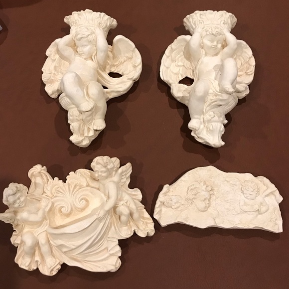 Accents | Ceramic Wall Cherubs | Poshmark